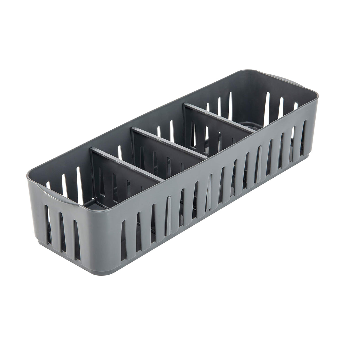 Simplify 4 Compartment Stackable Bin with Adjustable Dividers | Drawer ...