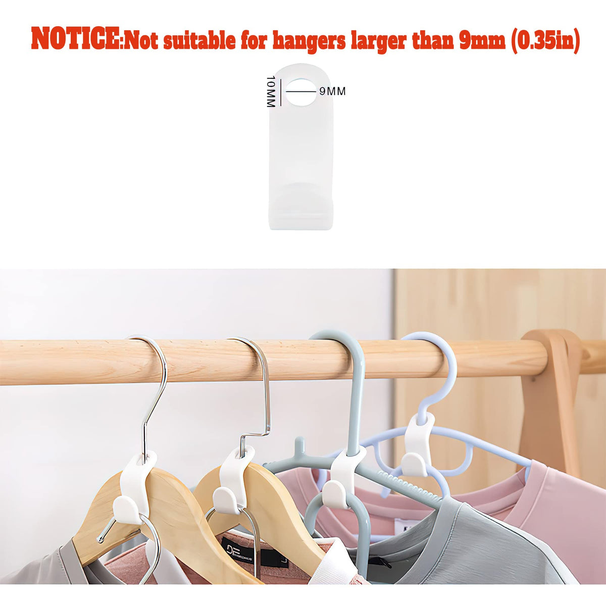 Clothes Hanger Connector Hooks 50PCS Plastic Hooks Cascading Hangers S ...