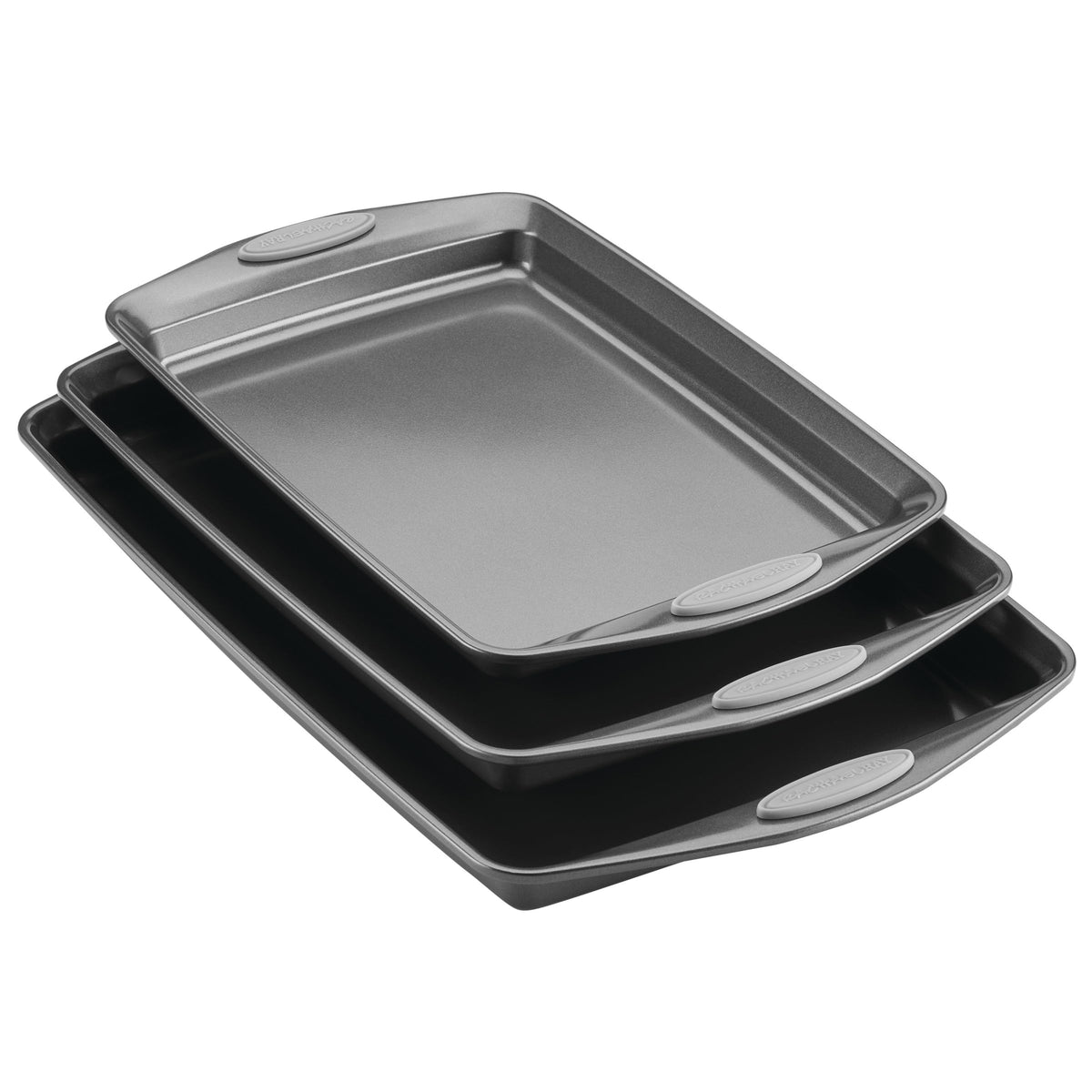 Rachael Ray Nonstick Bakeware Set, 3 Piece Cookie Sheets, Steel, Sea S ...