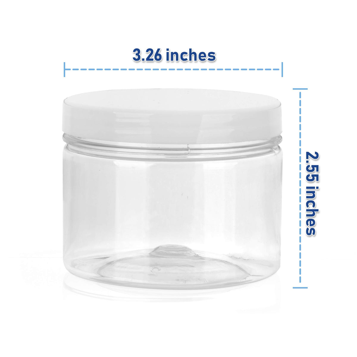 Healthy Packers Slime Containers With Water-Tight Lids (8 Oz, 12 Pack ...