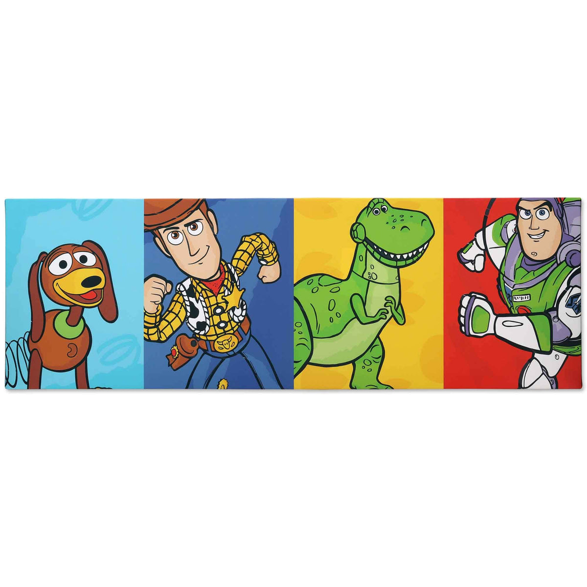 Open Road Brands Disney Pixar Toy Story Line Up Gallery Wrapped Canvas ...