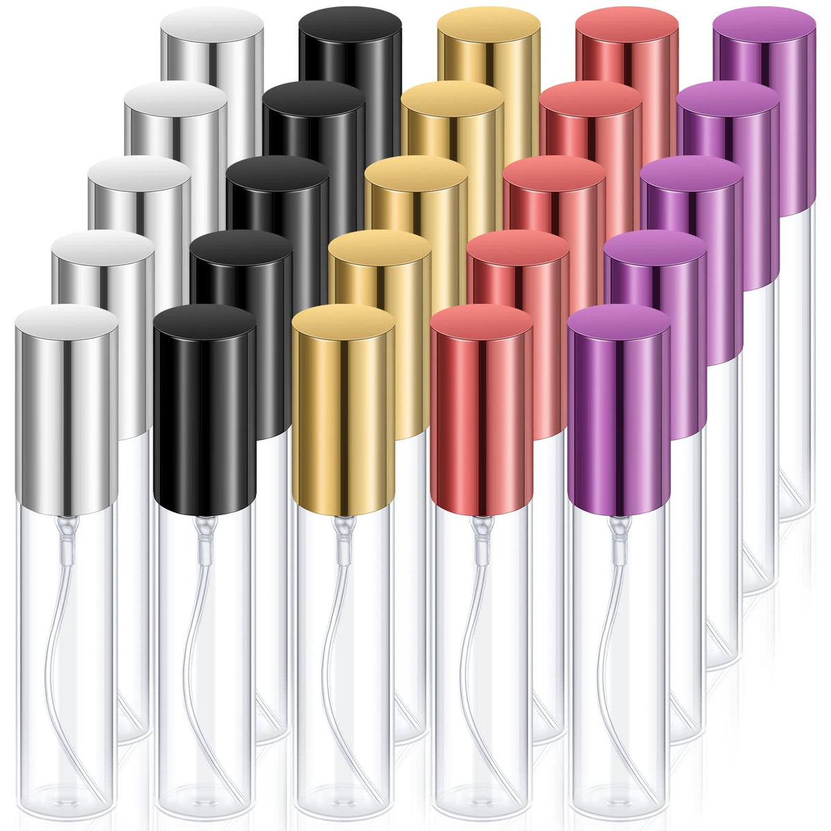 Yinder 25 Pcs 10Ml Travel Spray Bottle Refillable Perfume Atomizer Bulk ...