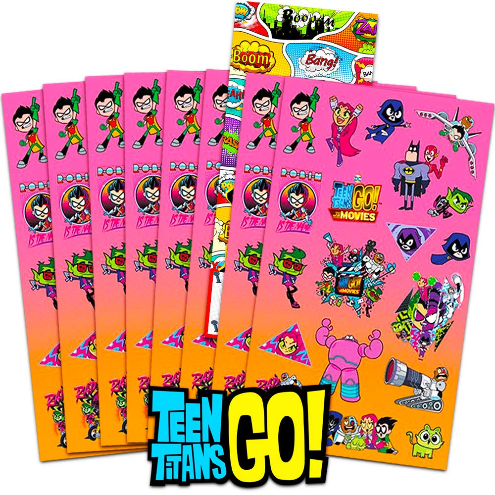 Teen Titans Go Stickers Party Supplies Pack ~ Over 120 Teen Titans Go ...