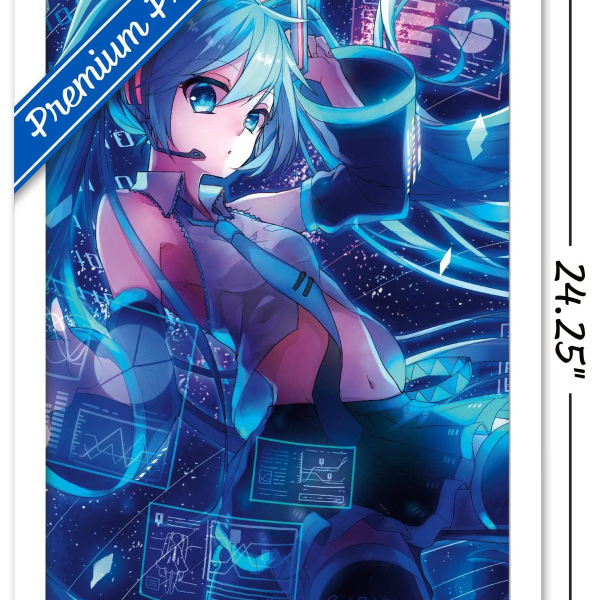 Trends International Hatsune Miku - Screens Wall Poster, 14.725'' X 22 ...