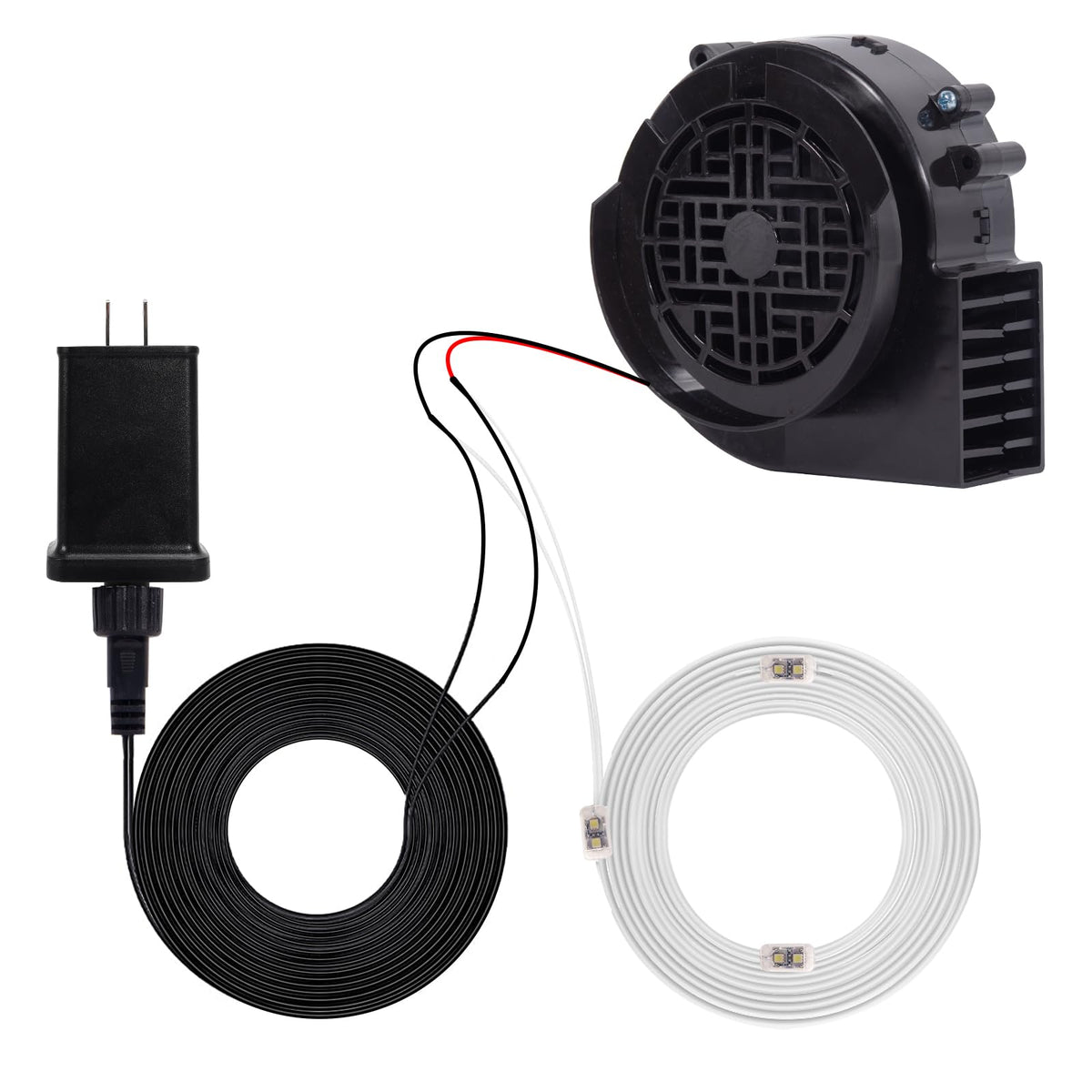 Set of 2 Inflatable Replacement Fan Blower 12V 1.2 A Mini Air Blower w ...