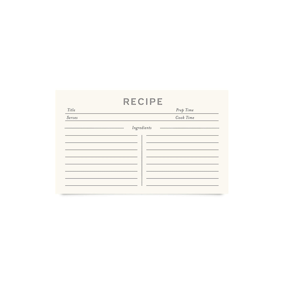 Jot & Mark Recipe Cards 3x5 Inches Blank Double Sided 50 Count (Modern ...