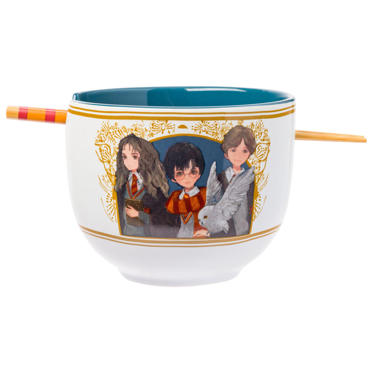Silver Buffalo Harry Potter Trio Anime Style Ceramic Ramen Noodle Rice ...