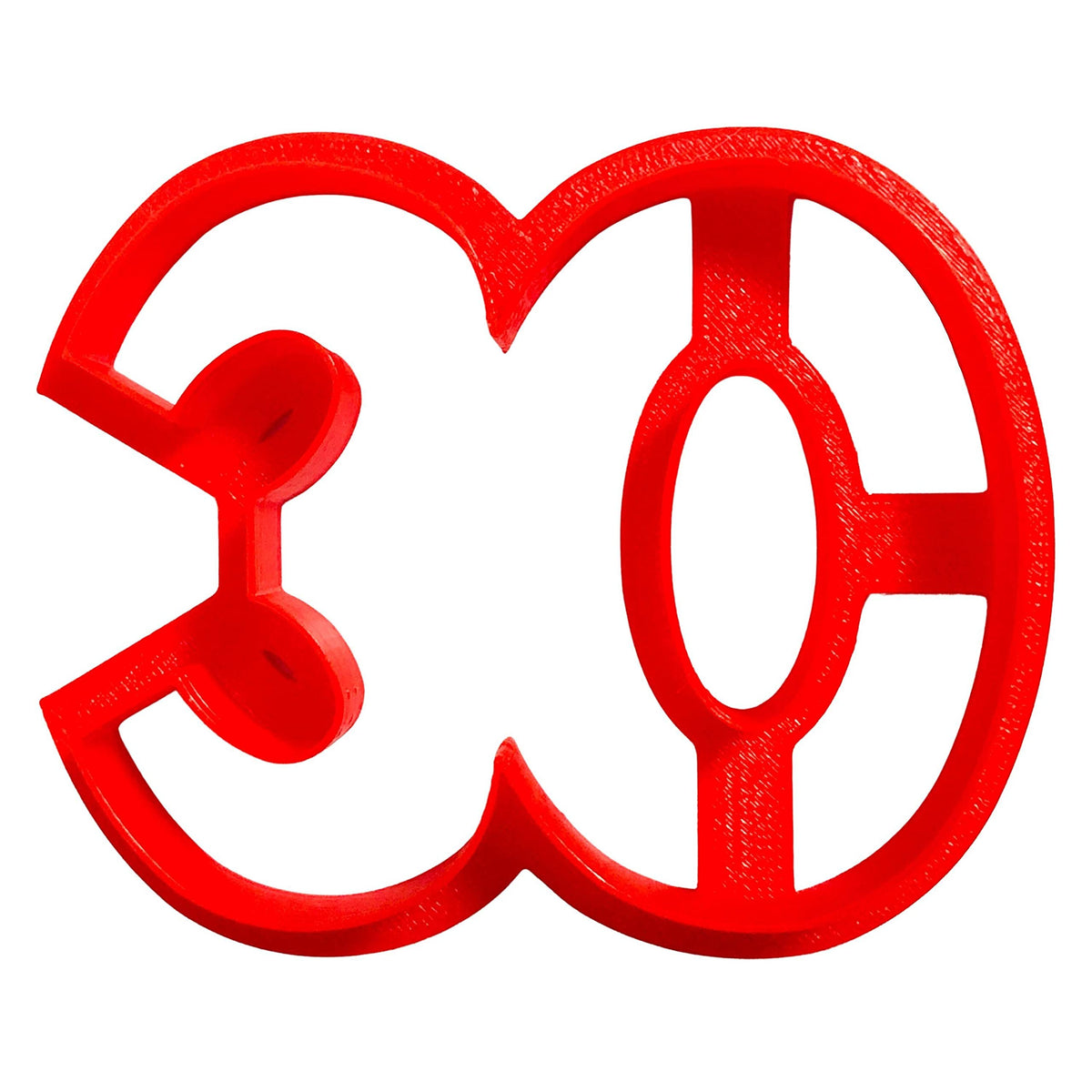 Number 30 Cookie Cutter 3.75 In - Made In The Usa - Foose Cookie Cutte ...