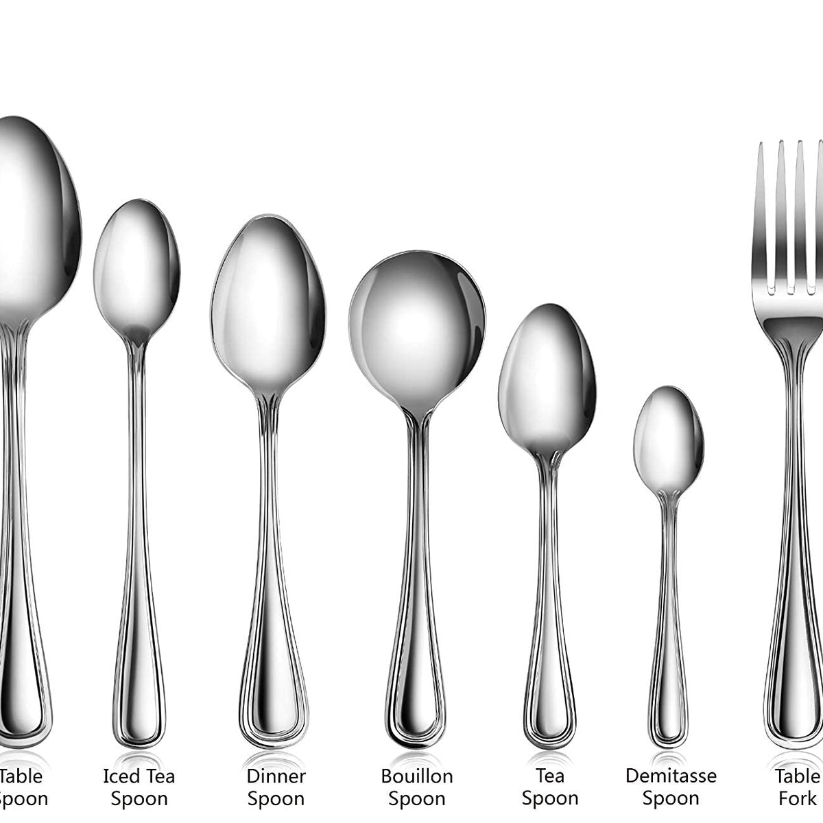 New Star Foodservice Slimline Coffee Spoon (Set of 12) Stainless Steel ...