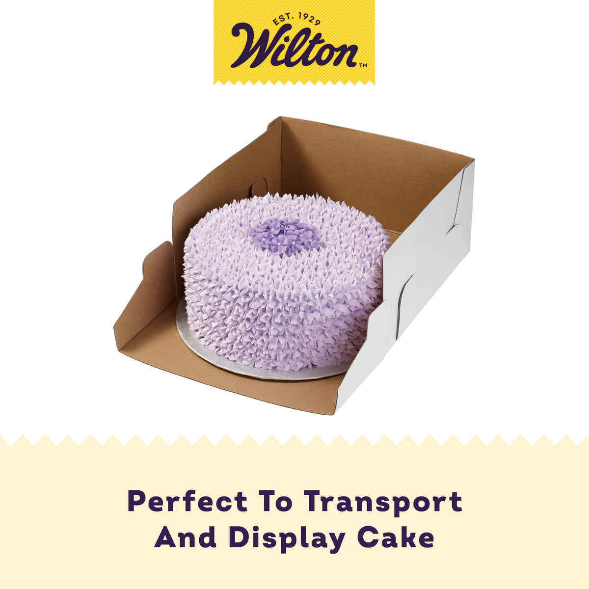 Wilton 12-Inch Cake Boxes With Windows For 10-Inch Cakes, White, Sturd ...