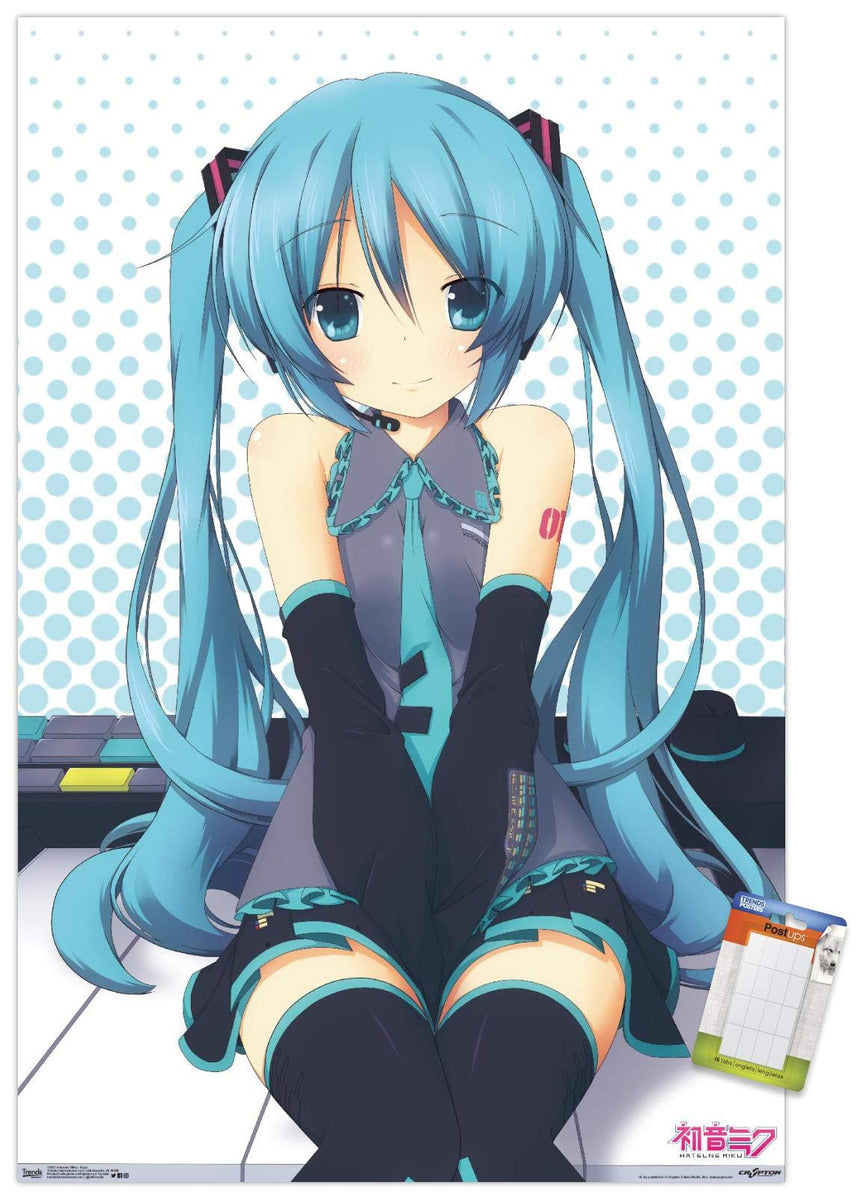Trends International Hatsune Miku - Keys Wall Poster, 22.375'' X 34 ...