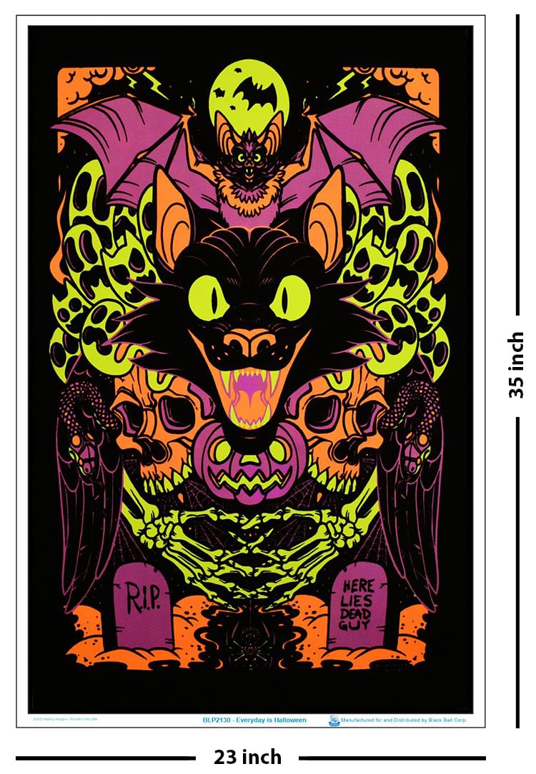 Every Day Is Halloween Blacklight Poster - Authentic Blacklight-Reacti ...