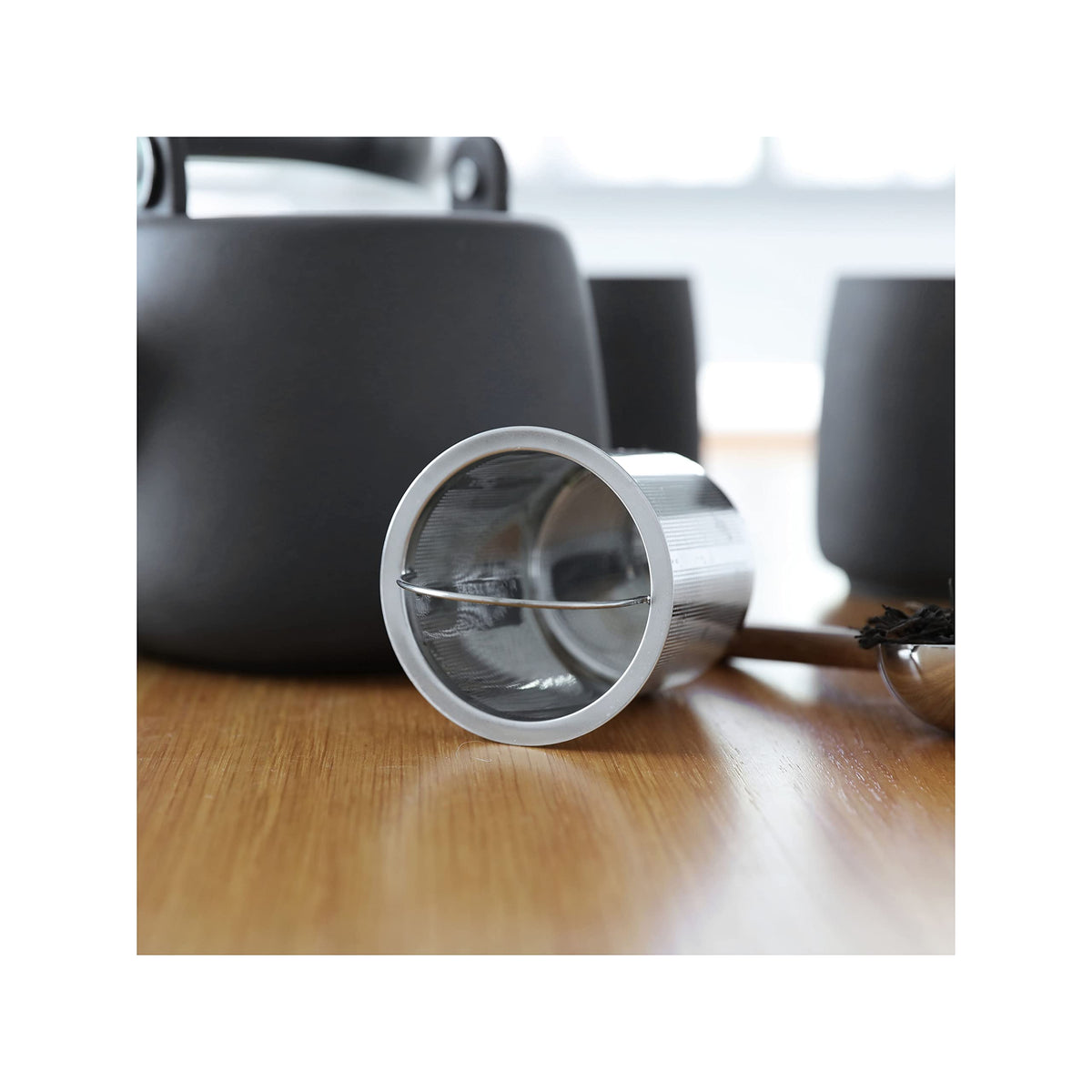 Viva Nicola Charcoal Porcelain Japanese Style Tea Pot - 40 Oz / 1.18L ...