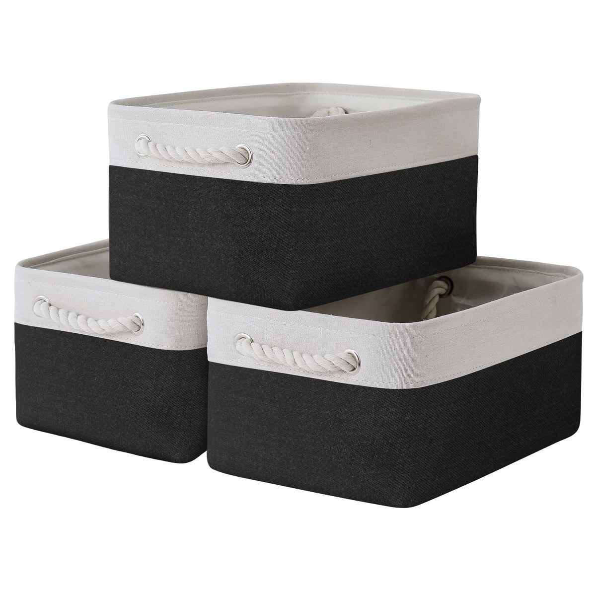 Thewarmhome Storage Basket For Organizing - 3 Pack 13.8X9.8X6.7 Inch M ...