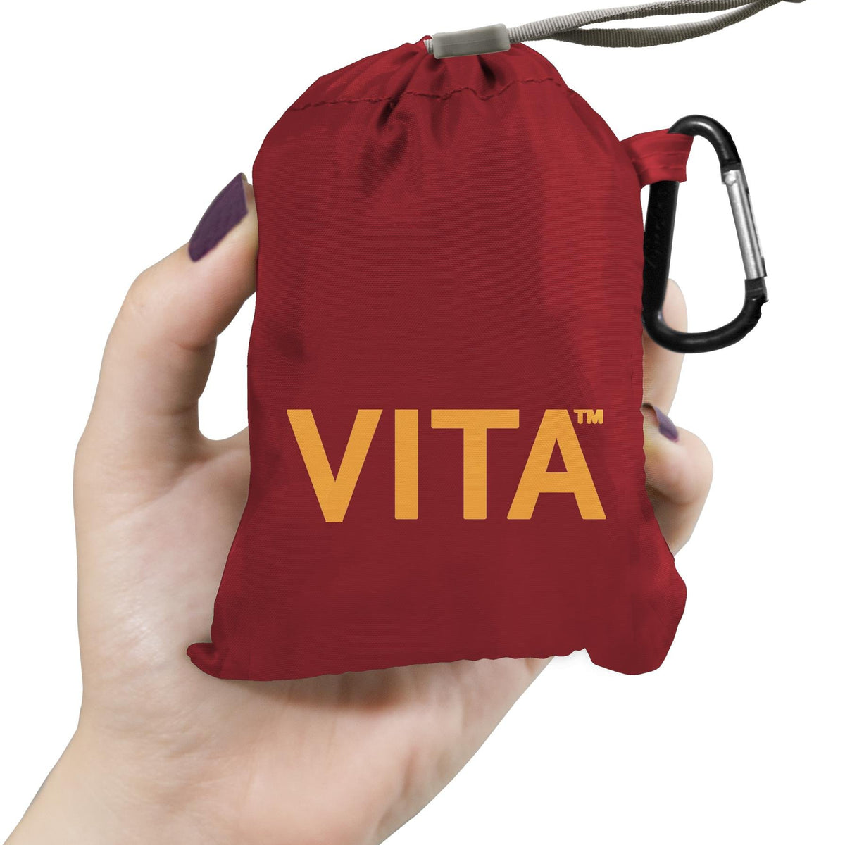 Chicobag Vita Reusable Shopping Bag With Attached Pouch And Carabiner ...