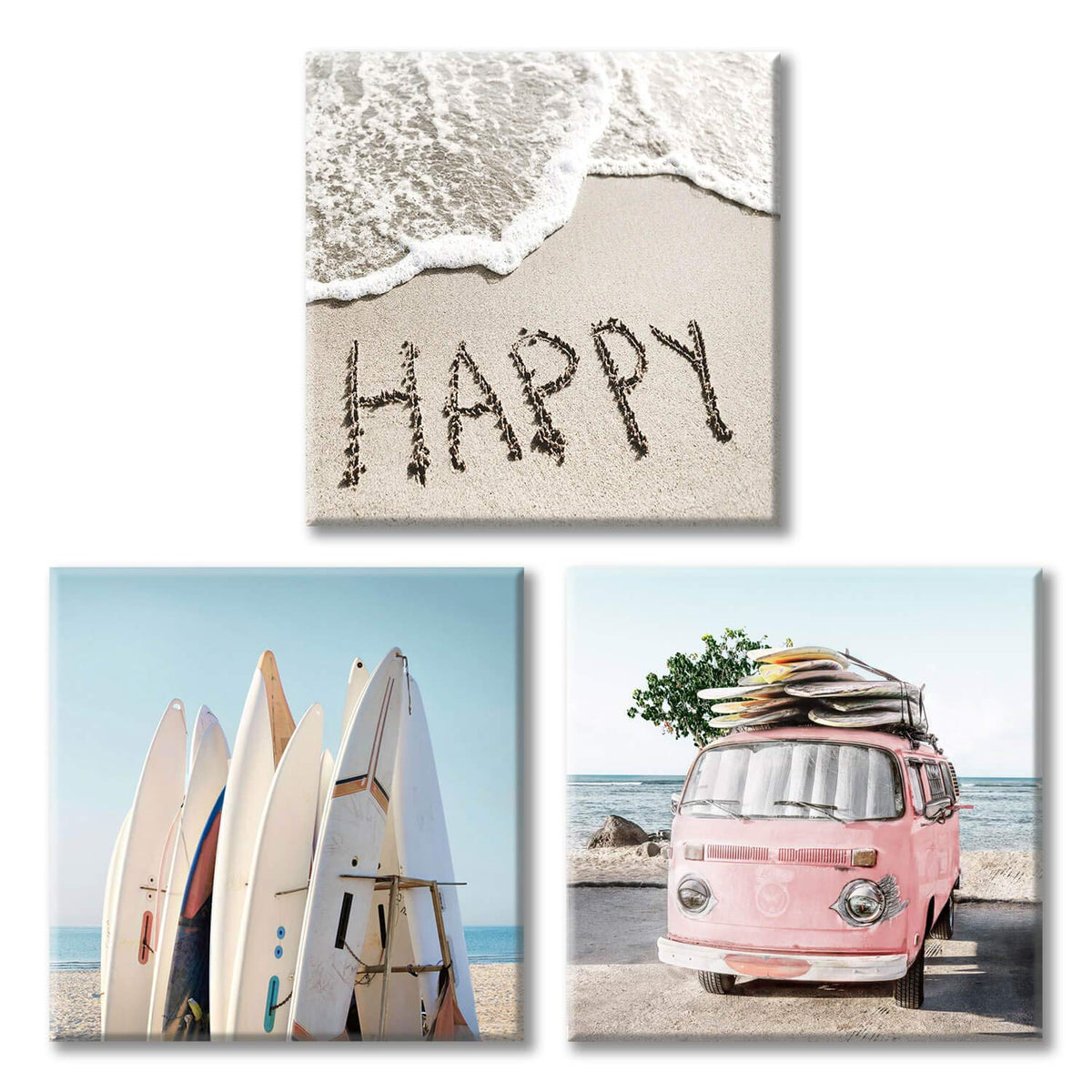 Utop-Art Beach Wall Decor Costal Canvas Wall Art Pictures Surfboards ...