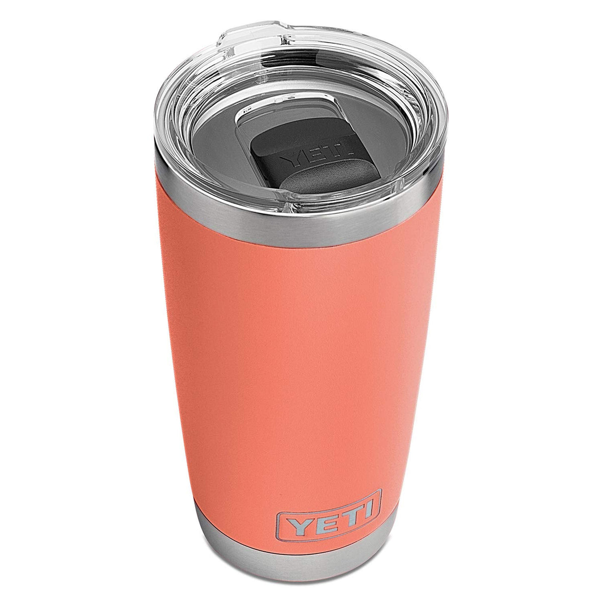 YETI Rambler 20 oz Tumbler, Stainless Steel, Vacuum Insulated, Coral ...