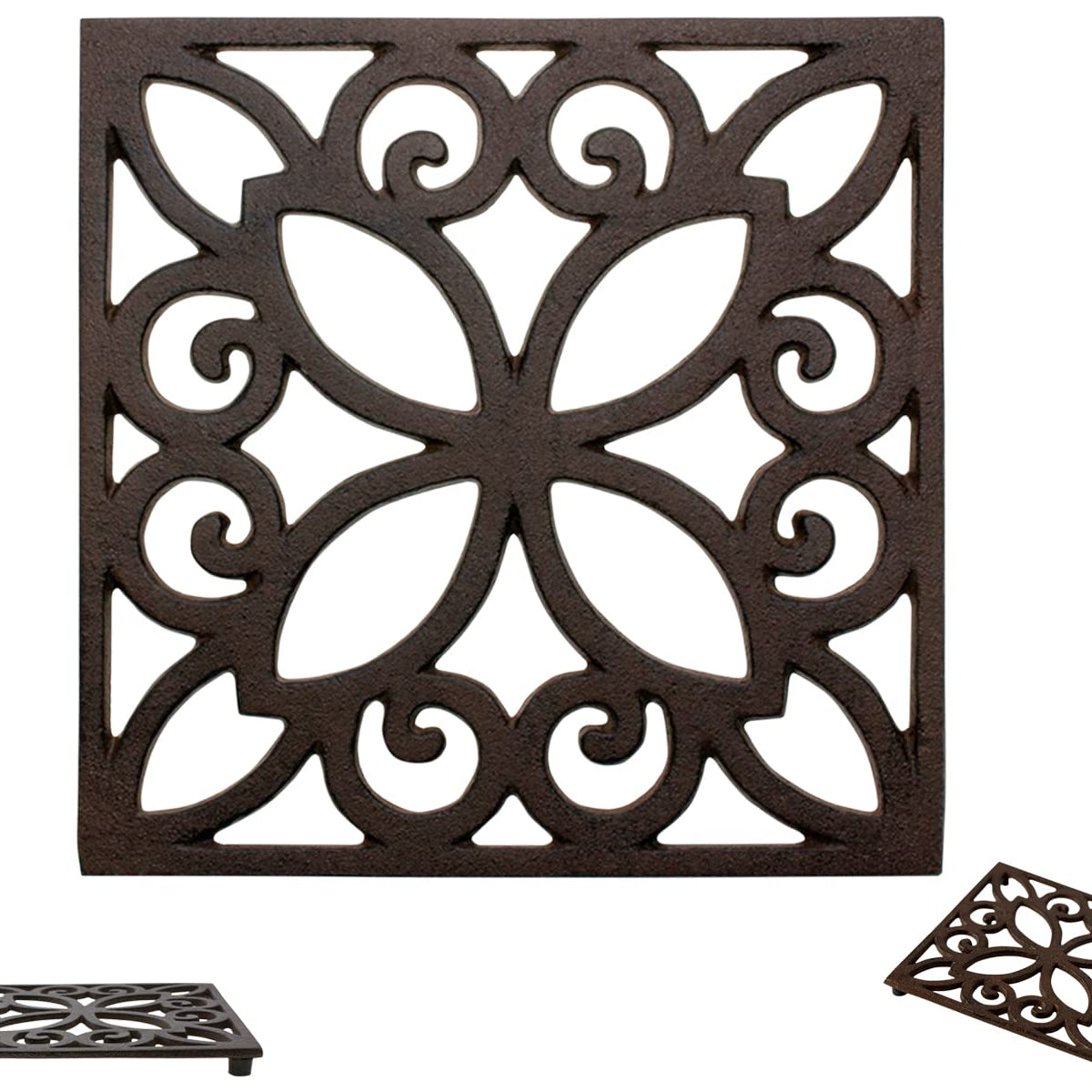 Comfify Decorative Cast Iron Trivet For Kitchen Or Dining Table | Squa ...
