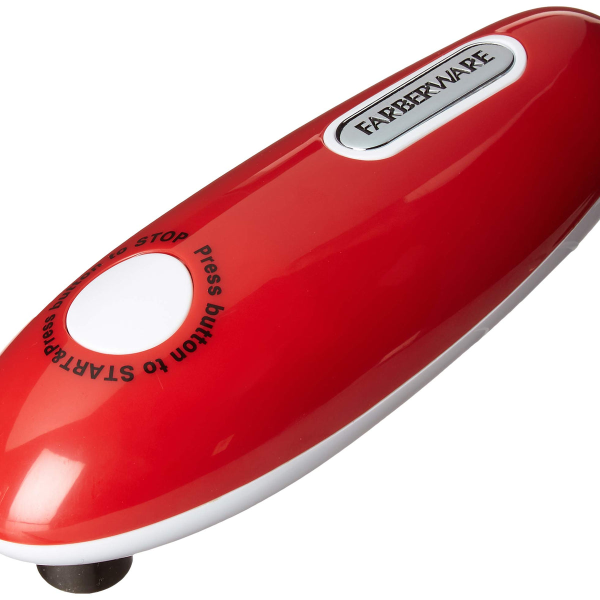 Farberware Hands-Free Automatic Can Opener, Red, Plastic, 9.06 x 2.56 ...