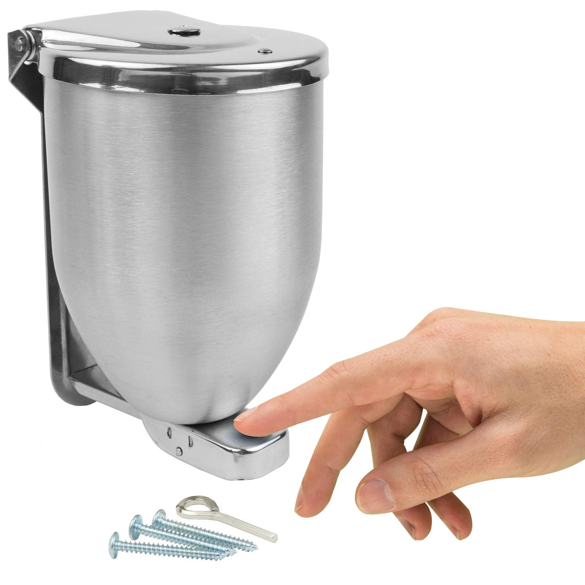 Vollum Powder-Soap Dispenser - 32 Ounce Stainless Steel Bathroom Soap ...