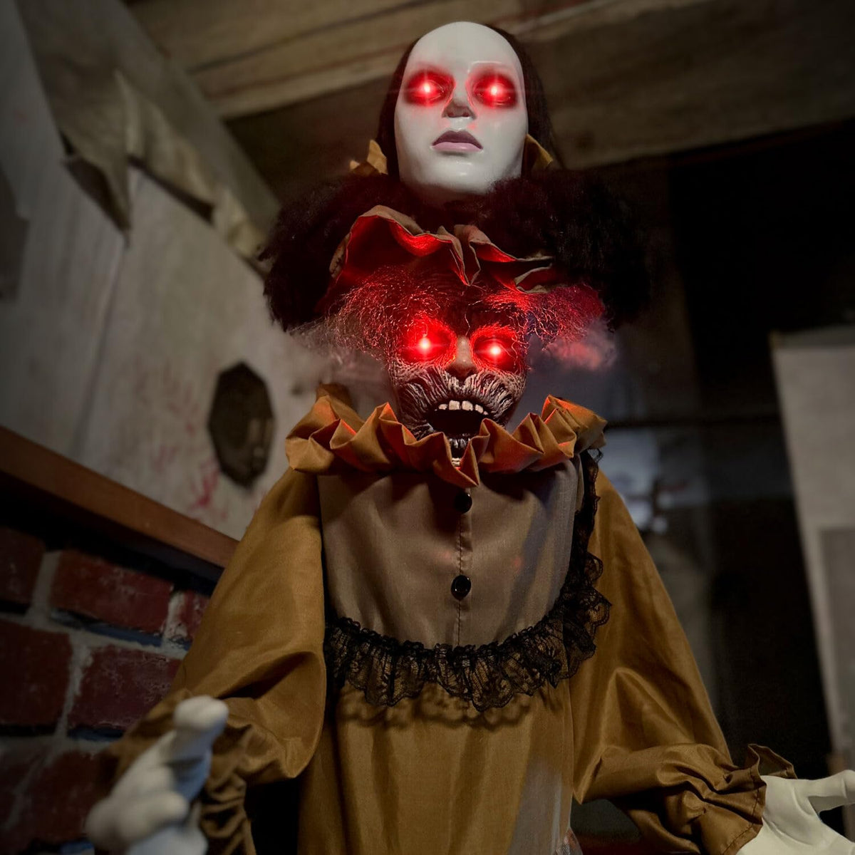 Haunted Hill Farm Lifesize 5.2-Ft Animatronic Scary Haunted Woman with ...