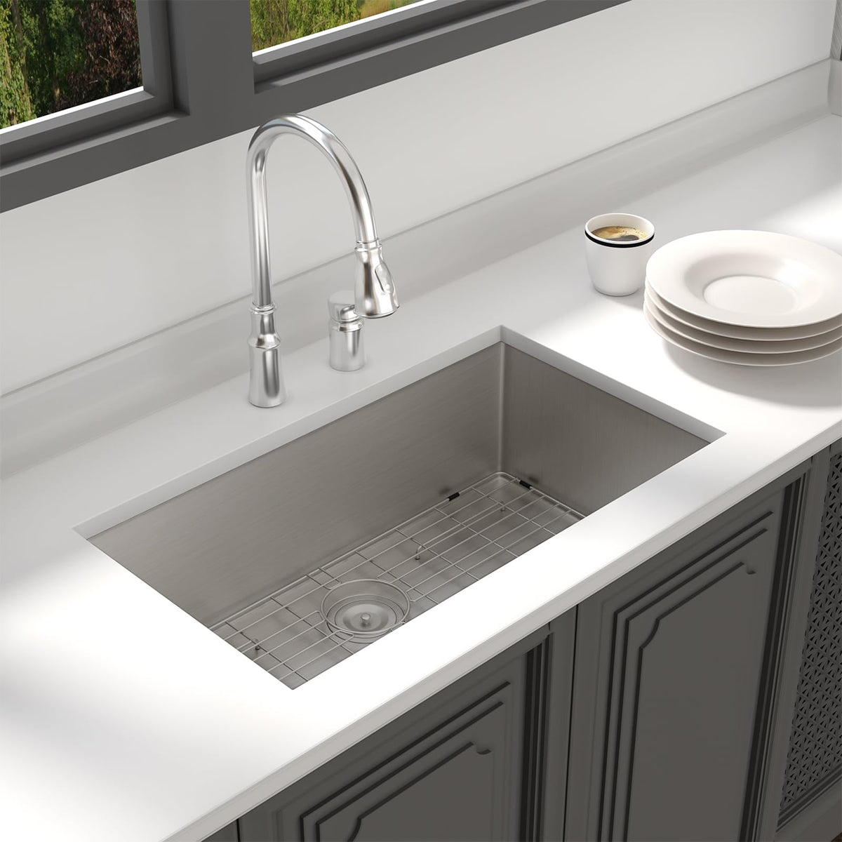 30 Kitchen Sink Undermount - Lordear 30 X 18 Inch Undermount Sink 16 G ...