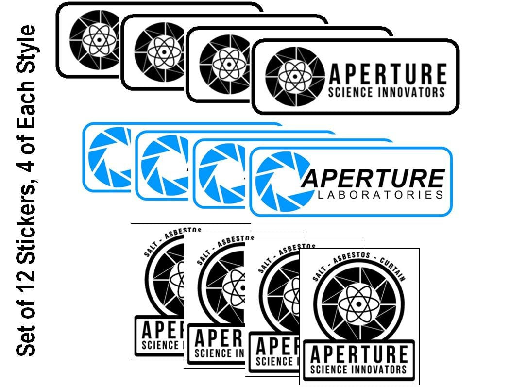 Aperture Laboratories Sticker Assortment – Homenkitchenshop