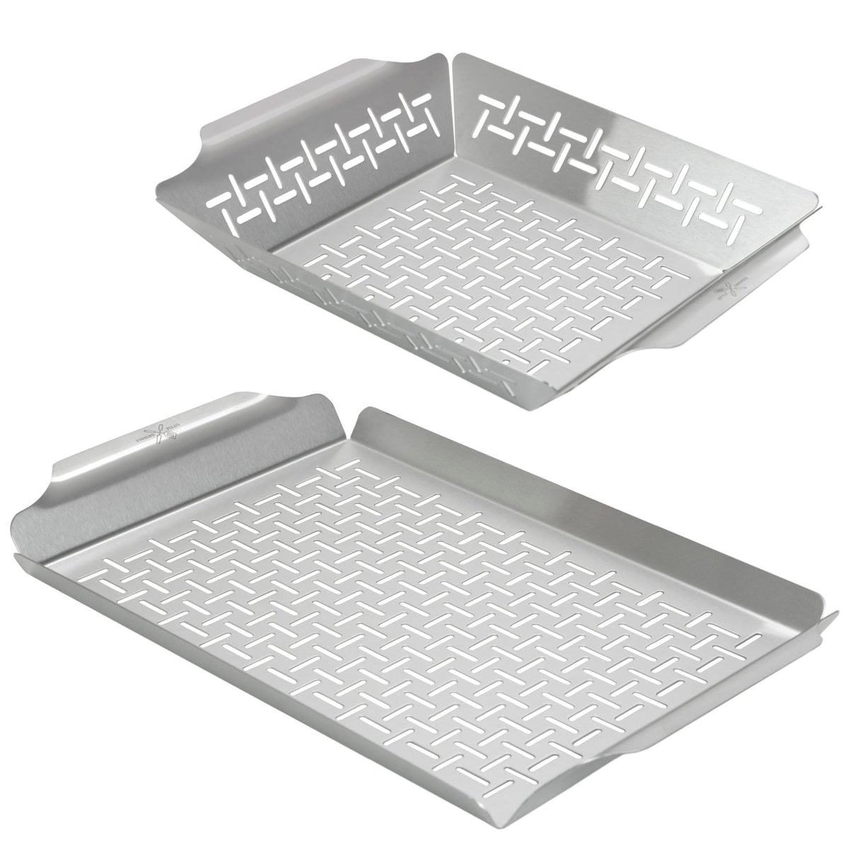 Little Griddle Gt-525 Grill Pan And Grill Basket Set, High Sidewalls W ...