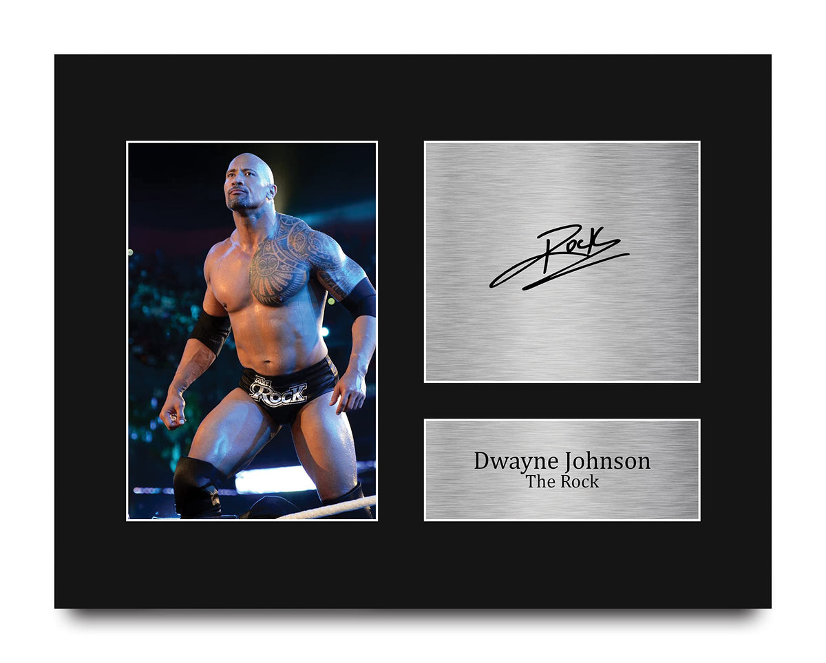 Hwc Trading Usl Dwayne Johnson The Rock Gifts Printed Signed Autograph ...