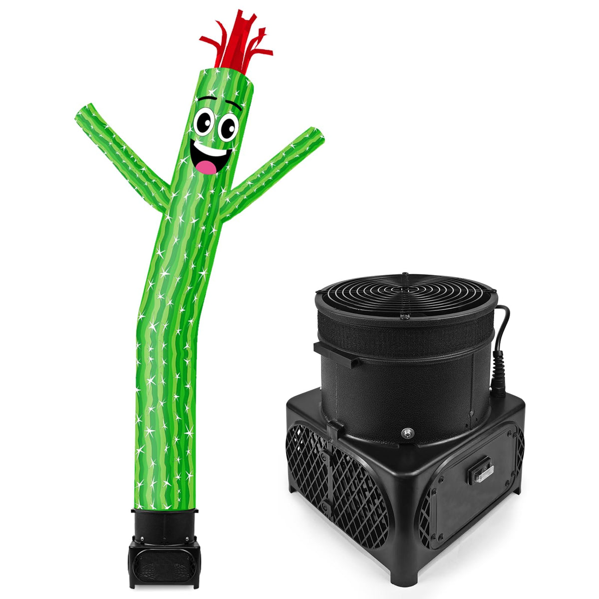 GOODENY 7FT Tall Inflatable Tube Man Cactus Wacky Wavy Dancing Guy wit ...