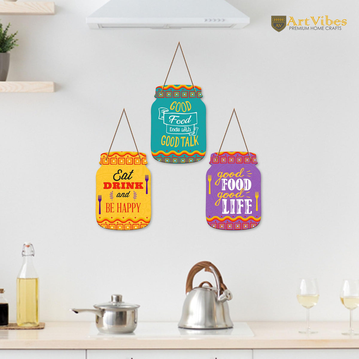 Artvibes Good Food Good Life Quotes Wall Hanger For Home Decor | Gifts ...