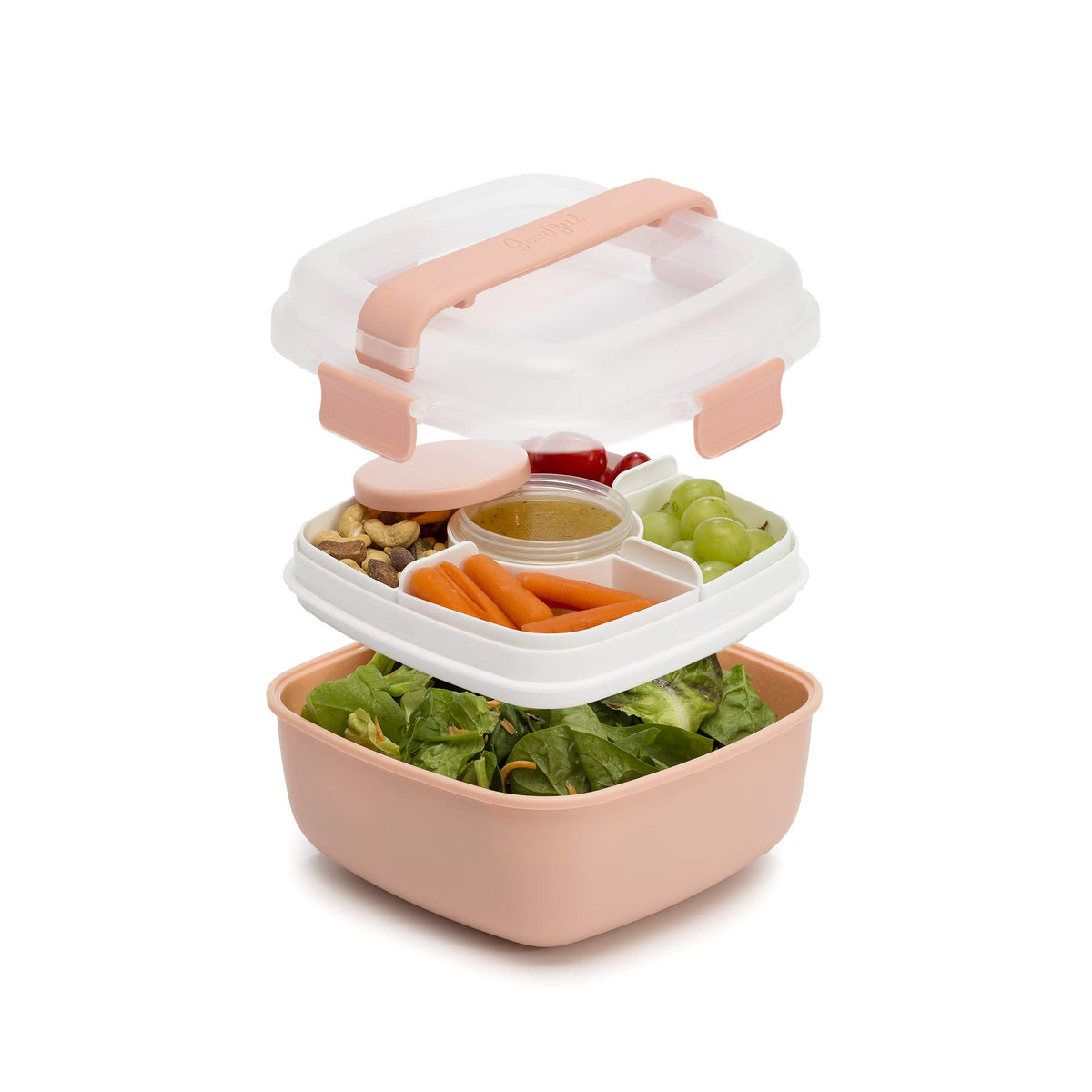Goodful Stackable Lunch Box Container, Bento Style Food Storage With R ...