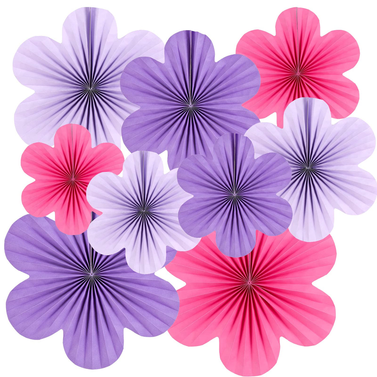 SUNBEAUTY Flower Party Decorations Paper Fans Classroom Decoration Pap ...
