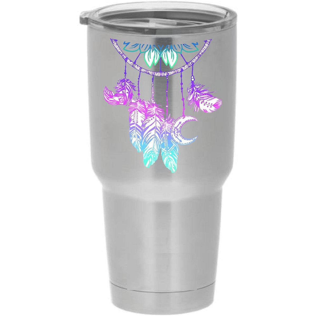 Cups Drinkware Tumbler Sticker - Dream Catcher Colorful Love - Cute Lo ...