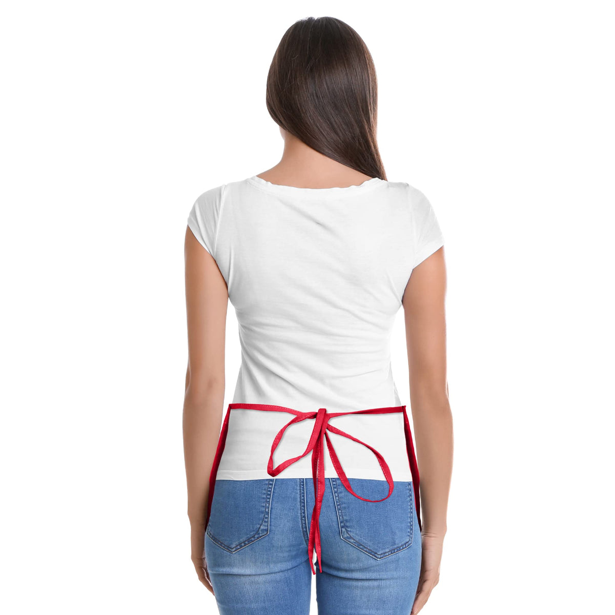 Dalix Waist Aprons Commercial Restaurant Home Bib Spun Poly Cotton Kit ...