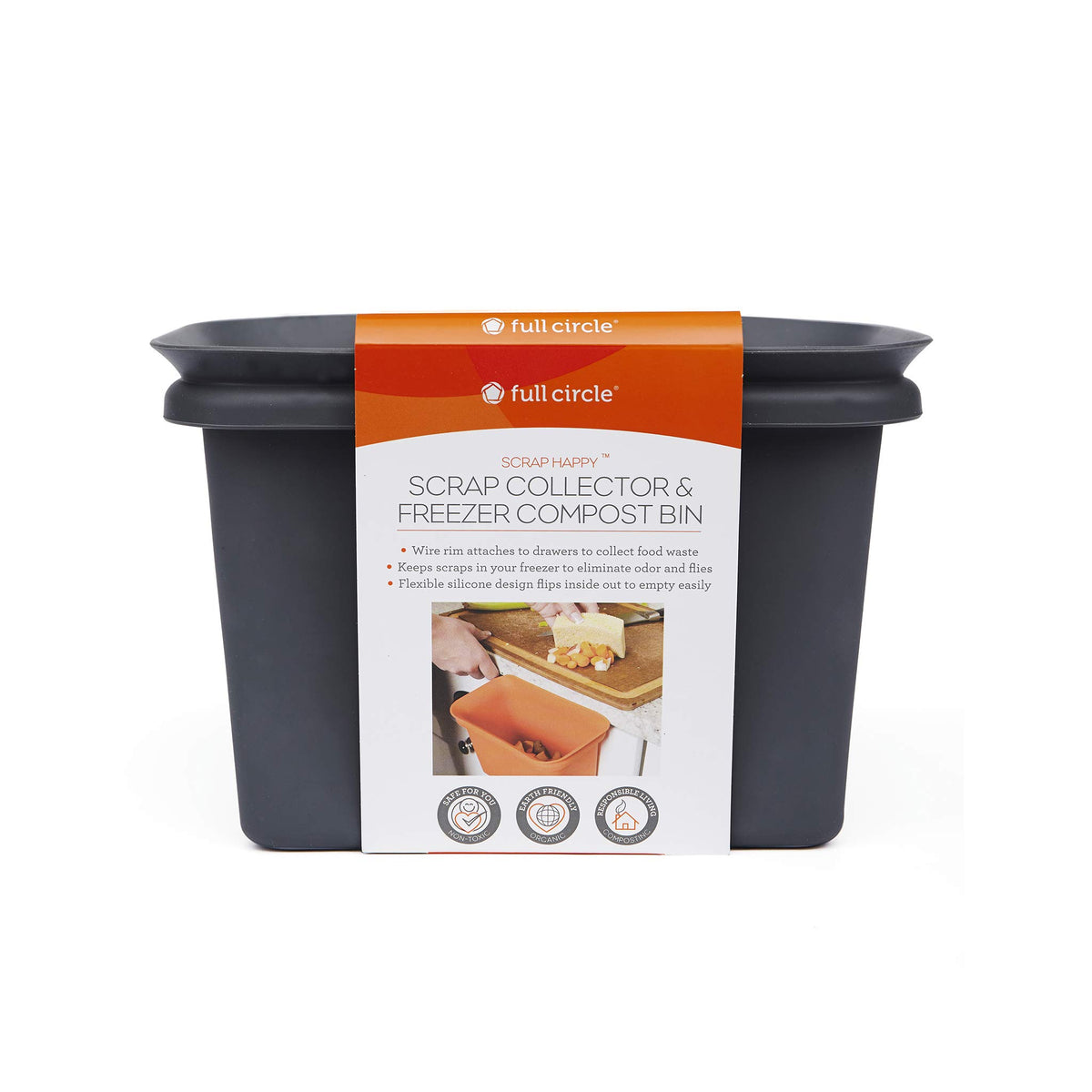 Full Circle Fc11302-S Odor-Free Kitchen And Freezer Compost Bin, Scrap ...