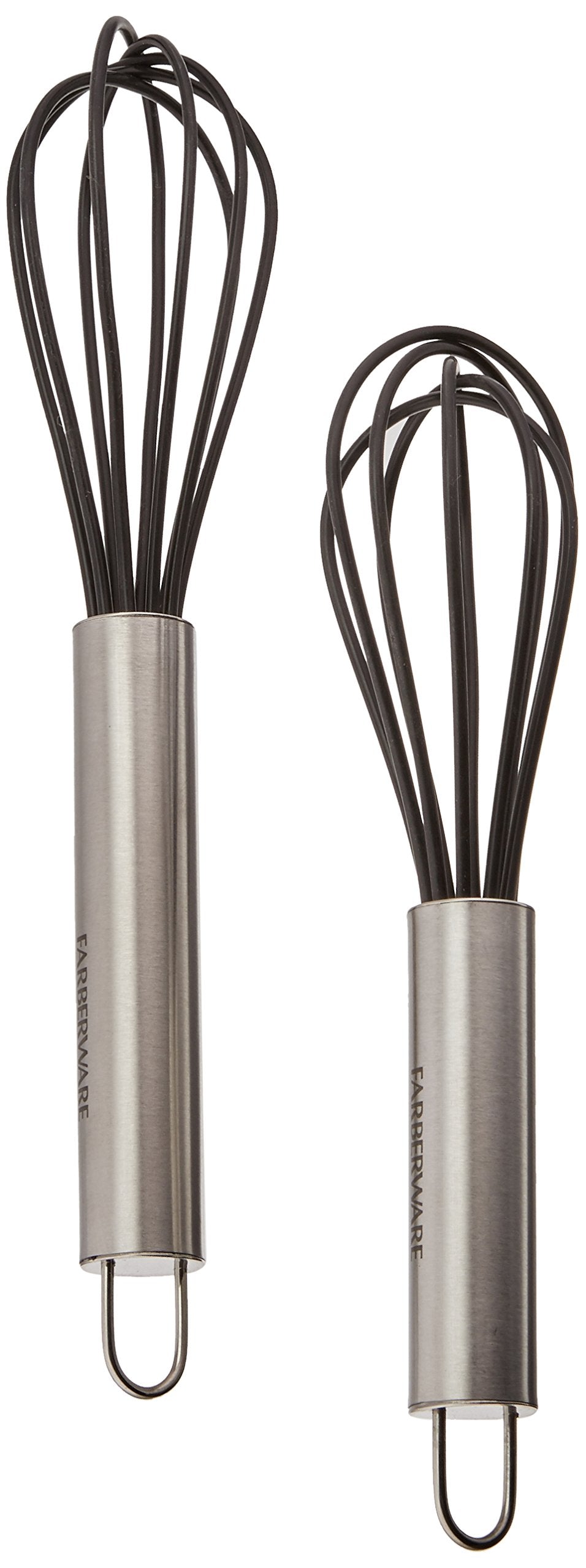 Farberware Professional Silicone Mini Whisks (Set Of 2), Black ...