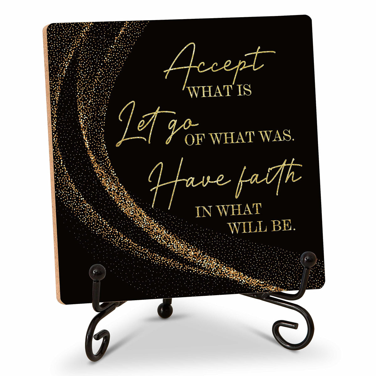 Inspirational Quotes Wood Plaque with Stand - Idea Gifts for Women Men ...