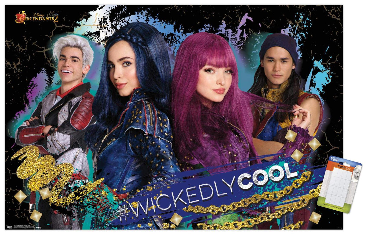 Trends International Disney Descendants 2 - Wickedly Cool Wall Poster ...