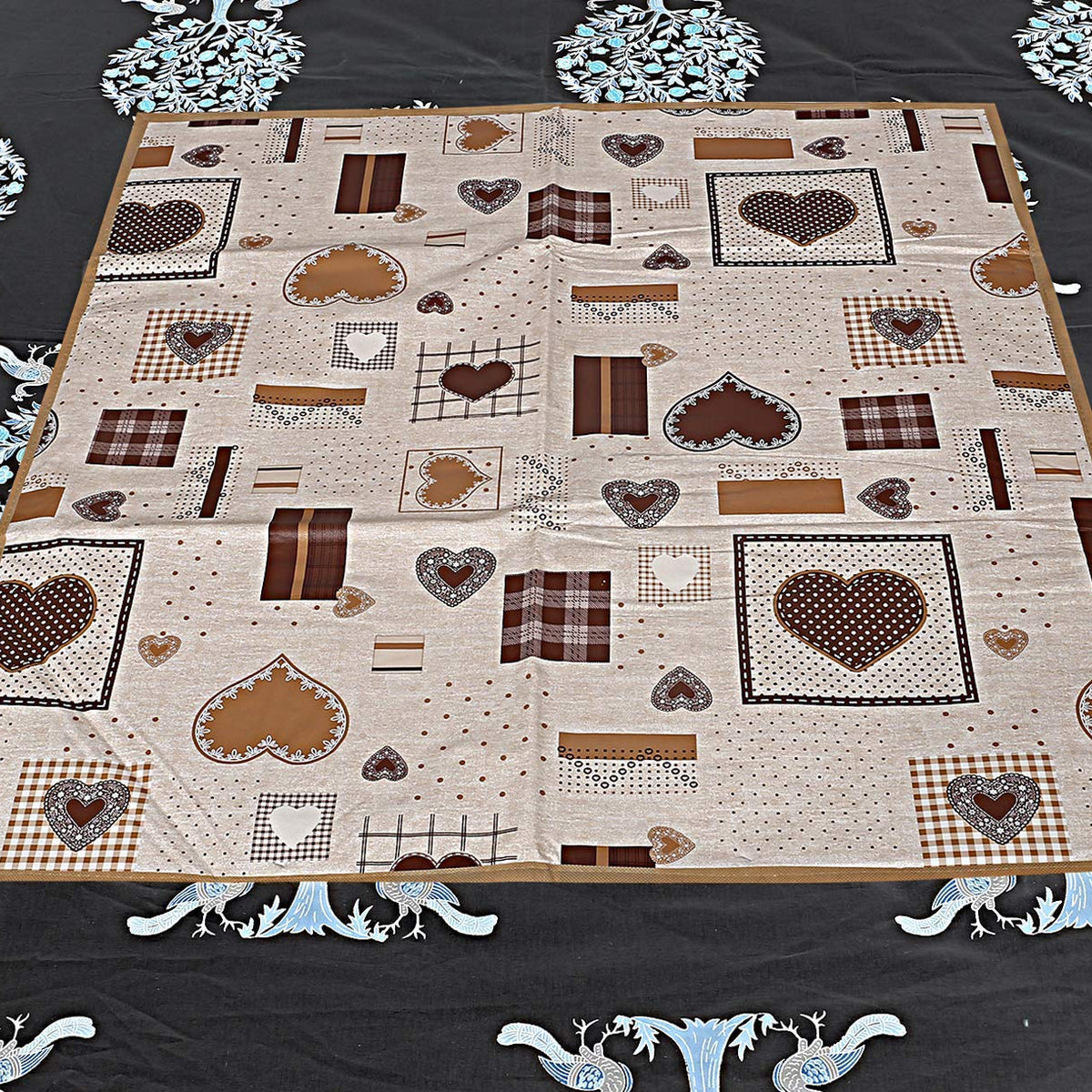 Kuber Industries Heart Design Pvc Reversible Food Mat Bed Server - Cre ...