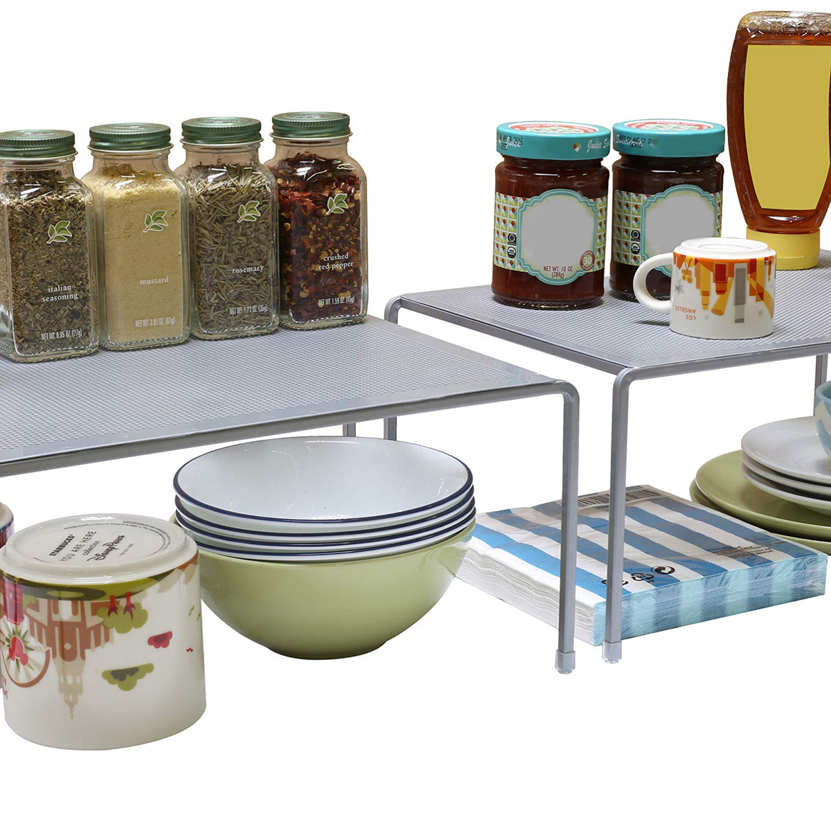 Deco Brothers Expandable Cabinet Shelf Organizer for Kitchen Cabinet a ...