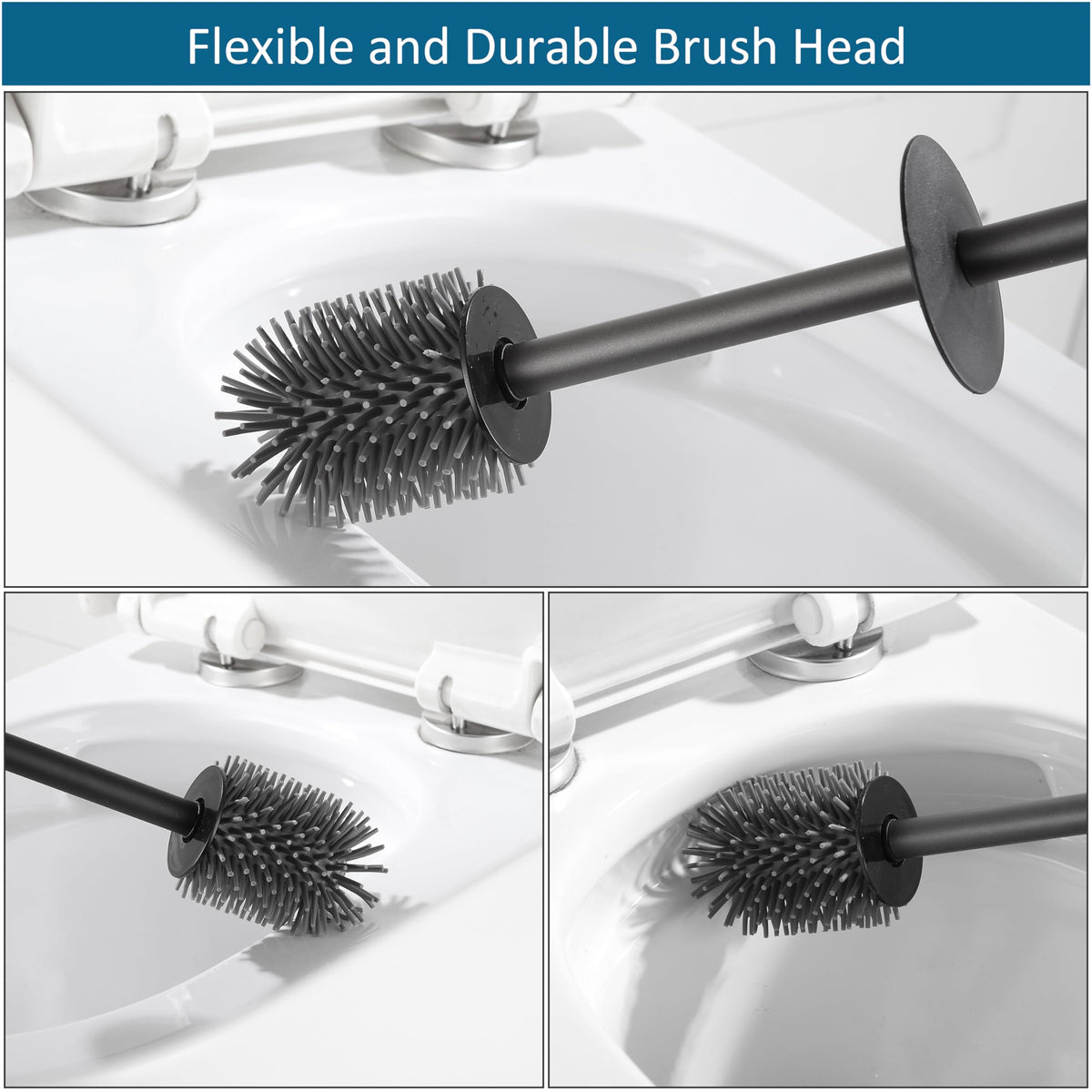 Bvl Toilet Brush And Hoder Set Brushed Gold Freestanding For Bathroom ...