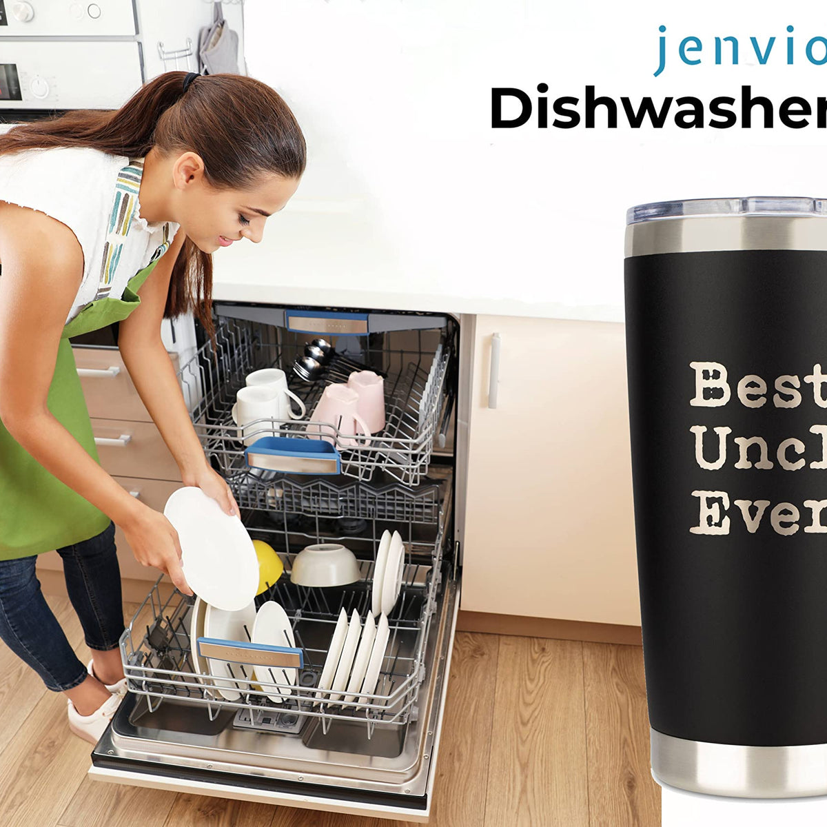 Jenvio Uncle Gifts | Best Uncle Ever | 20Oz Stainless Steel Laser Etch ...
