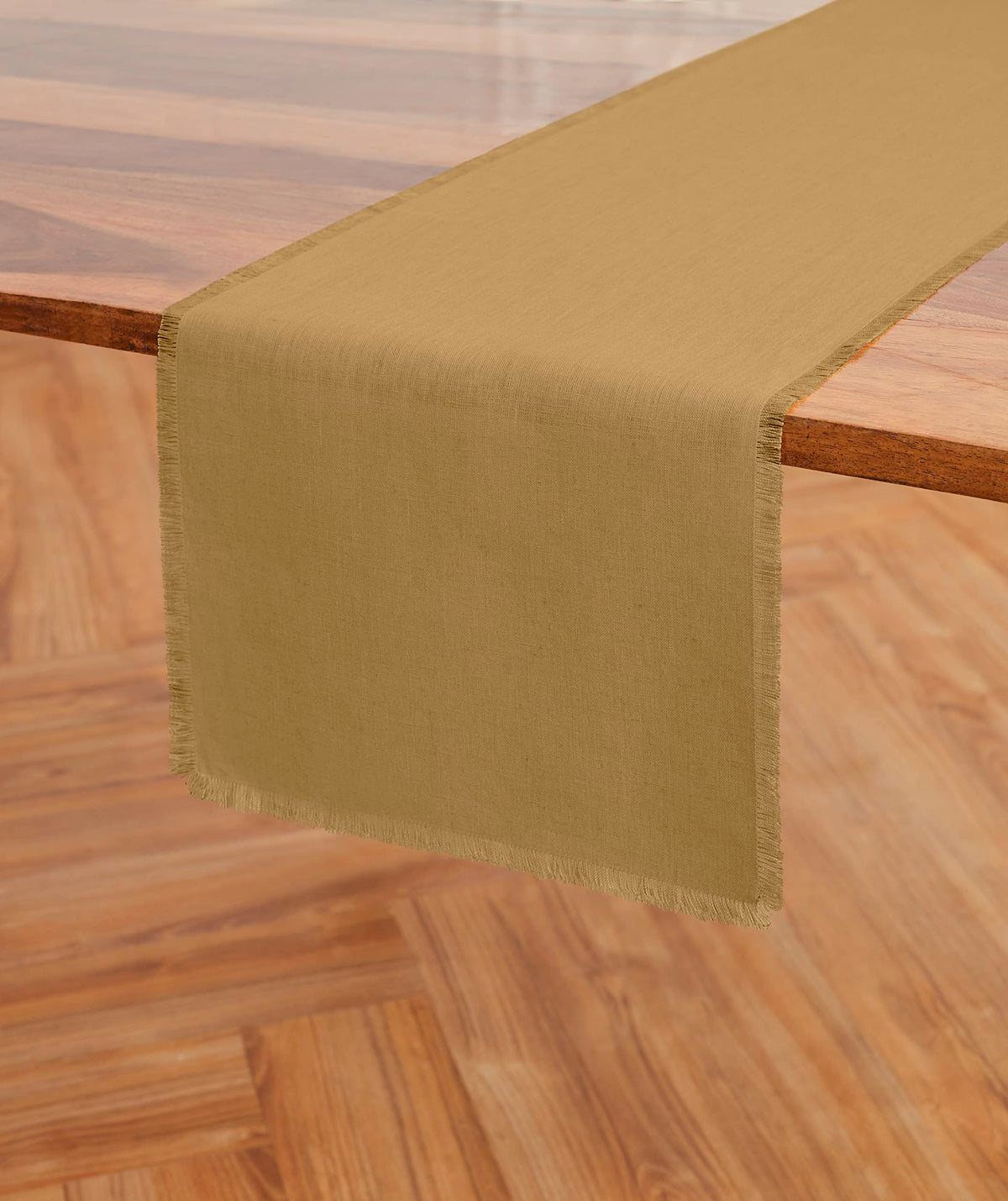 Solino Home Linen Table Runner 14 X 108 Inches - 100% Pure Linen Camel ...