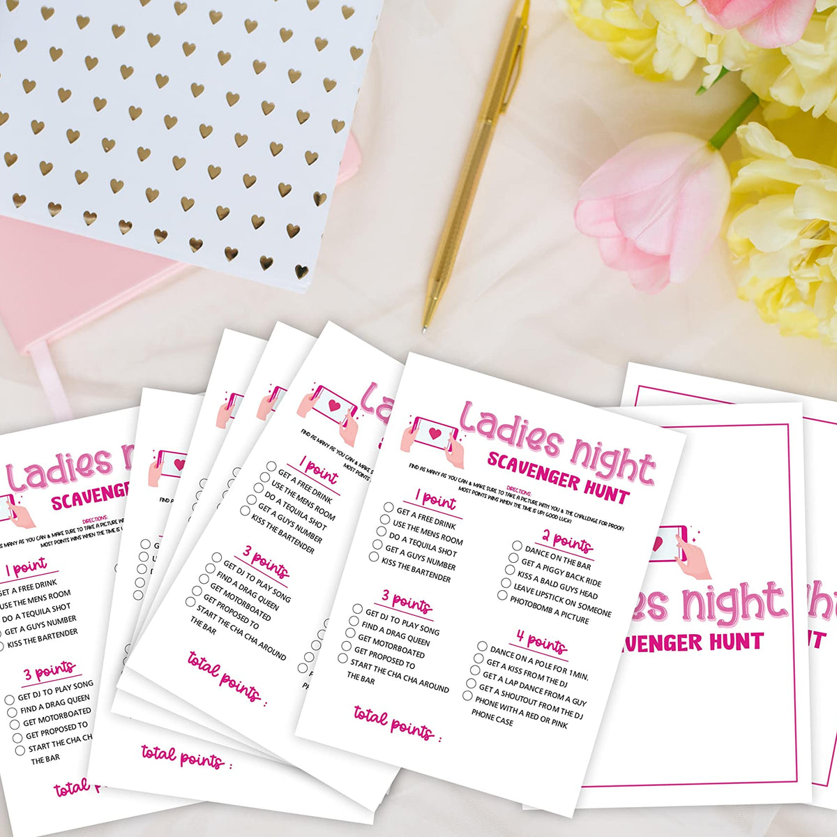 Girls Night Party Game - Ladies Night Party Games - Scavenger Hunt Gam ...