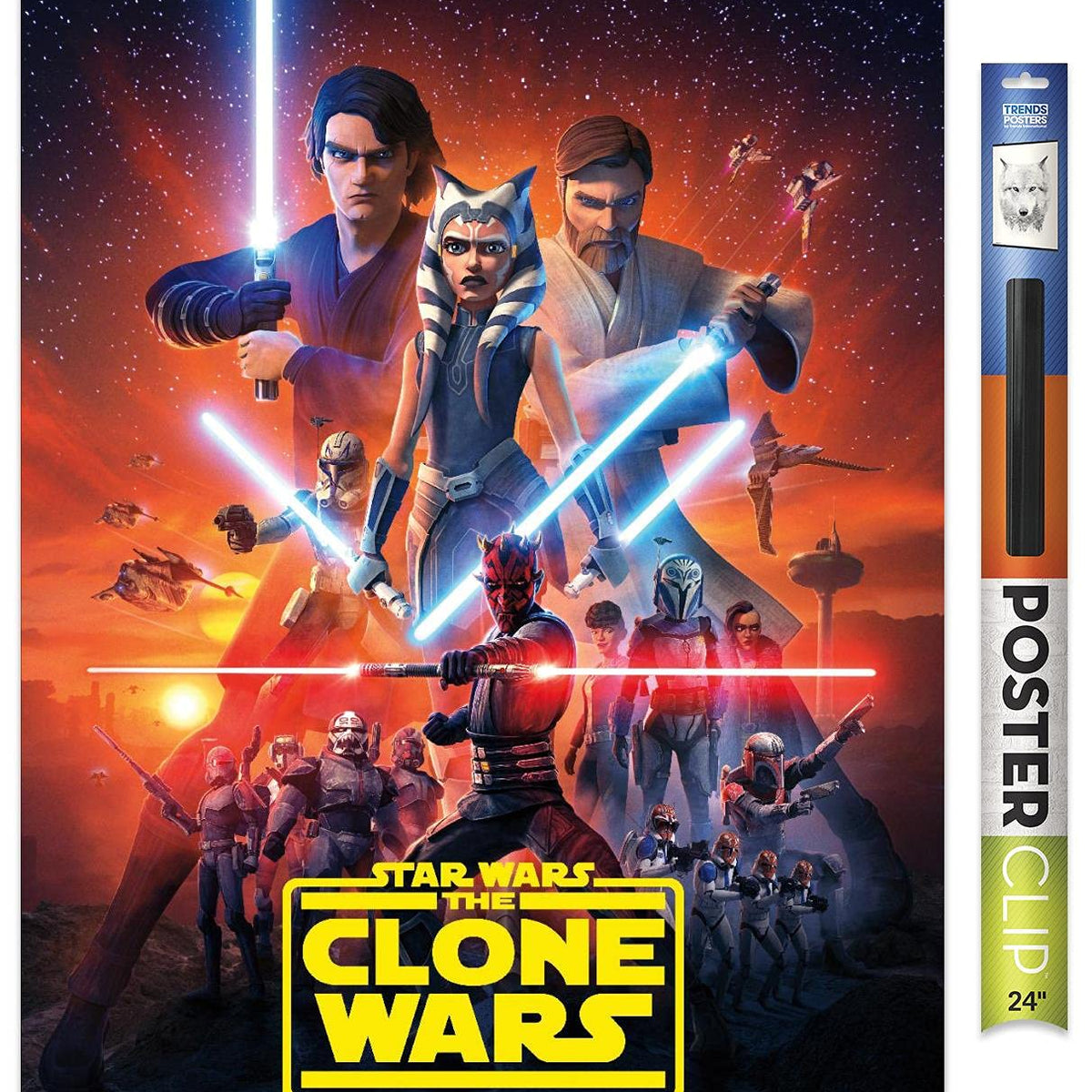 Trends International Star Wars: The Clone Wars - Season 7 Key Art Wall ...