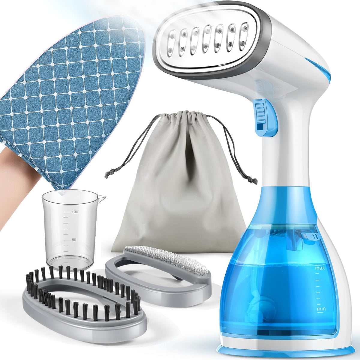 Steamer For Clothes, 15S Heat-Up Handheld Clothes Steamer With Ironing ...