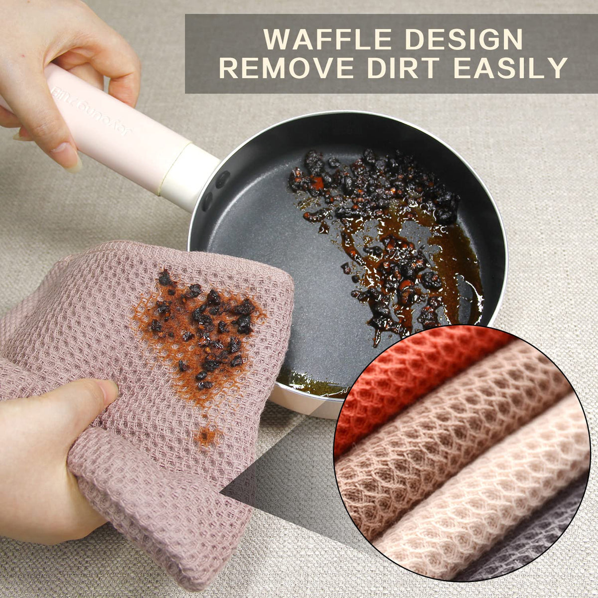 Balcony & Falcon Waffle Weave Dish Towel Kitchen Towel Hand Dish Rags ...