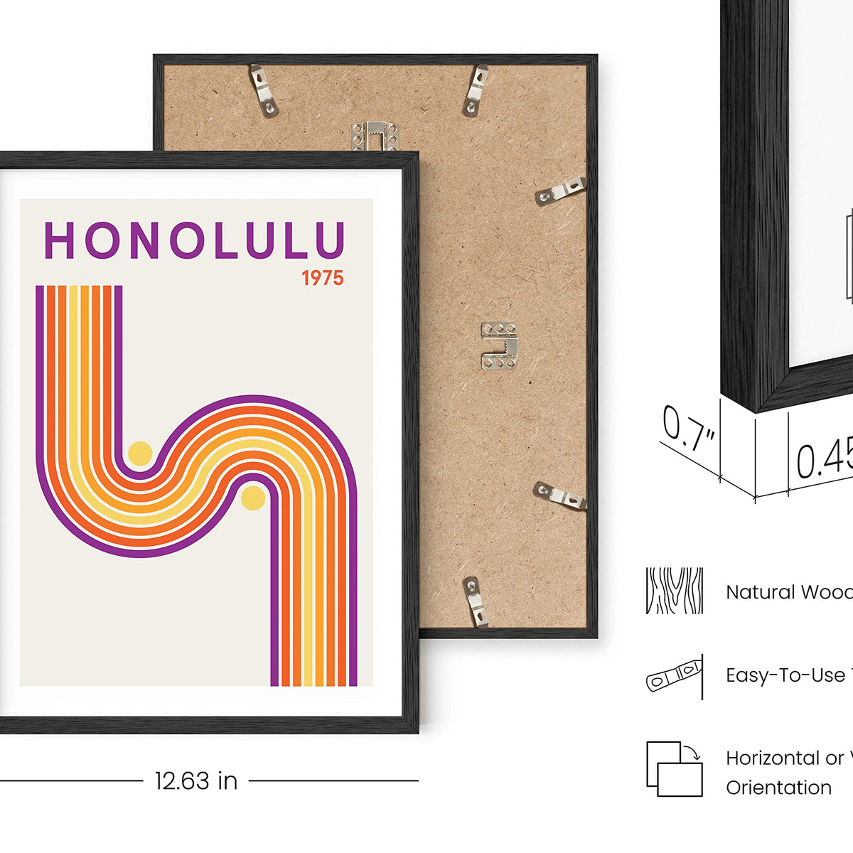 Haus And Hues Vintage Wall Art - Retro Art, Travel Art, Frameable Abst ...