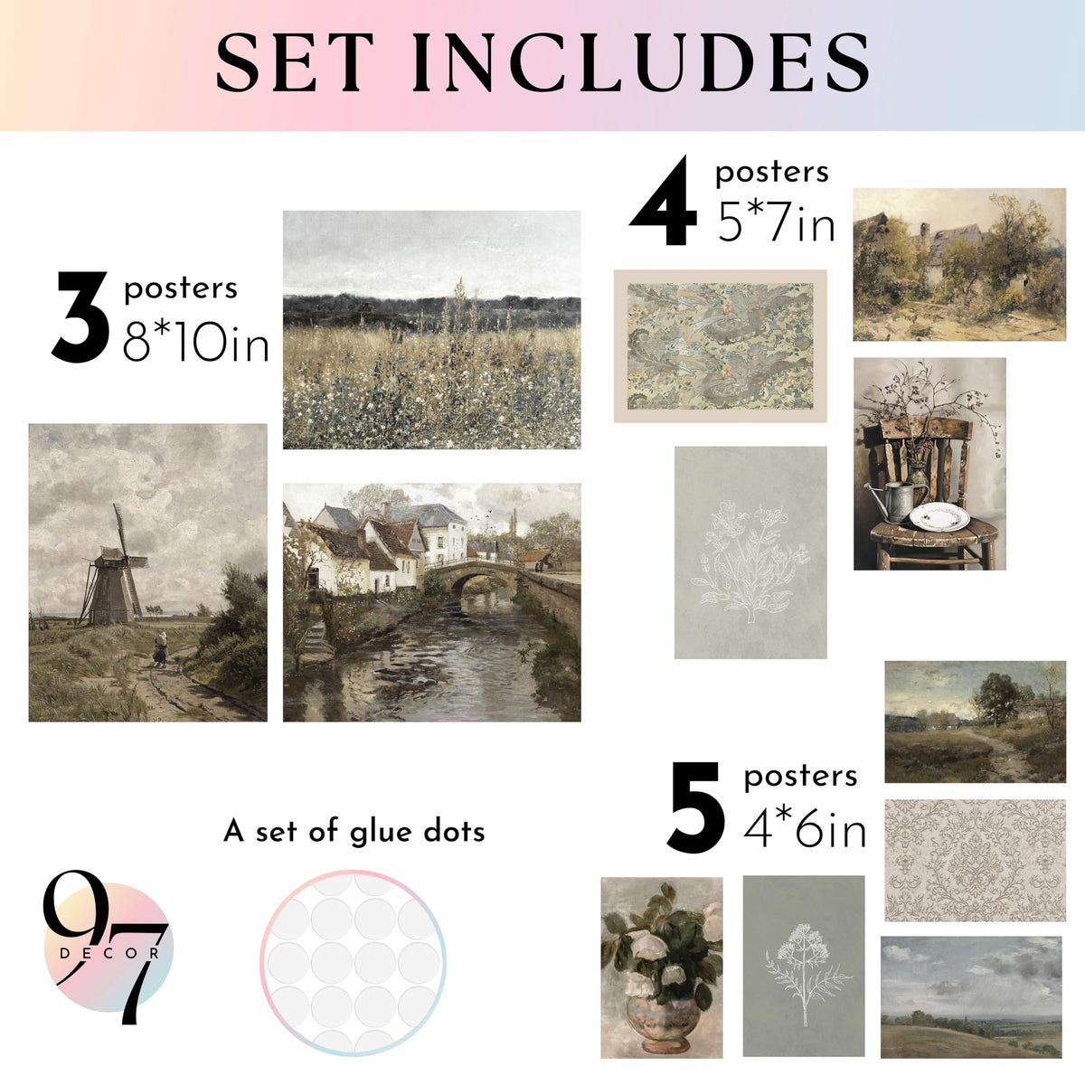 97 Decor Vintage Farmhouse Wall Art - Vintage Posters For Room Aesthet ...